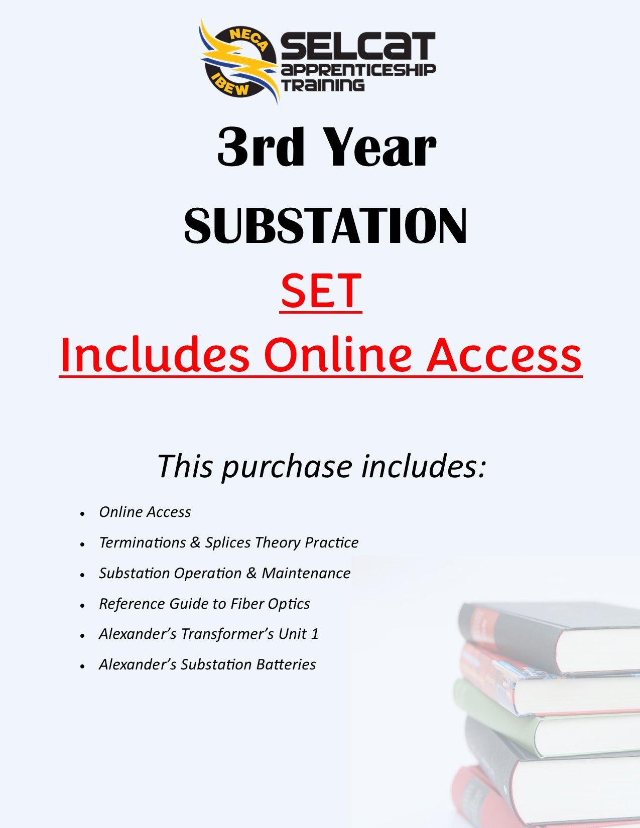 3rd Year Substation Book Set--Includes Online Access – SELCAT ...
